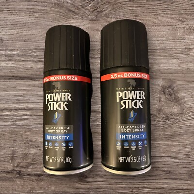Lot of 2 Power Stick All Day Fresh Intensity Body Spray Bonus Size | eBay