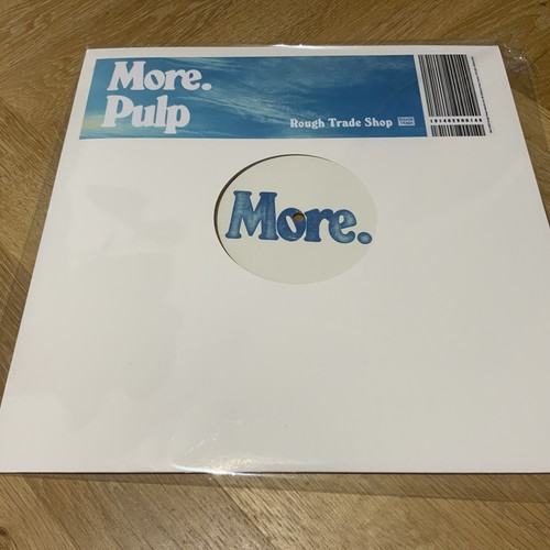 Pulp More 12" CLEAR LP Vinyl Limited Edition White Label Jarvis Cocker ...