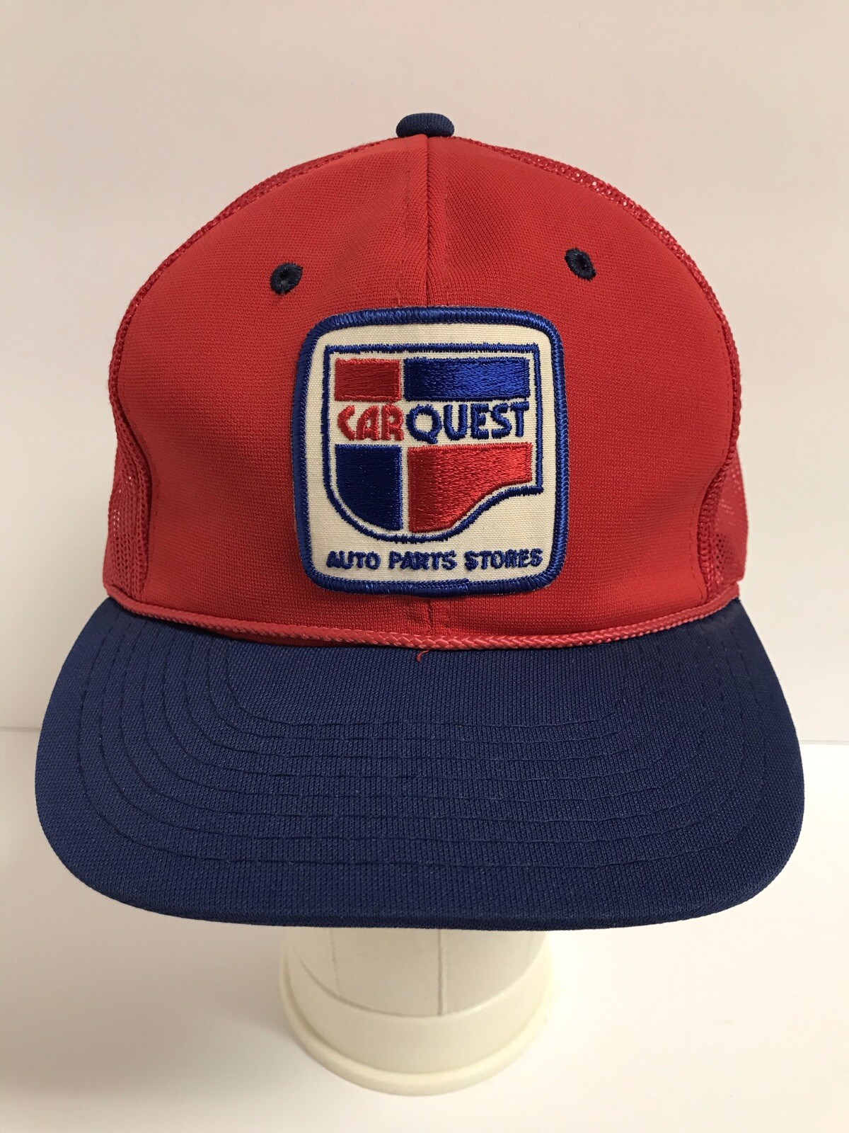 Vintage Sports Specialties Carquest Auto Parts Red Mesh Snapback ...