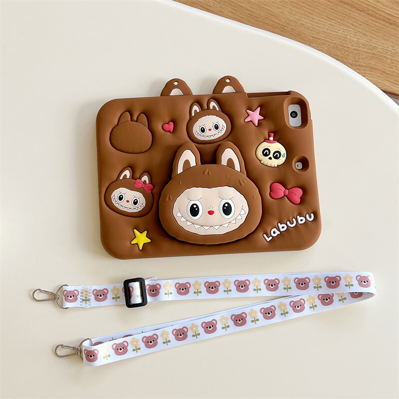 For Apple iPad 10.2" 7th 8th 9th Generation 3D LABUBU Soft Silicone ...