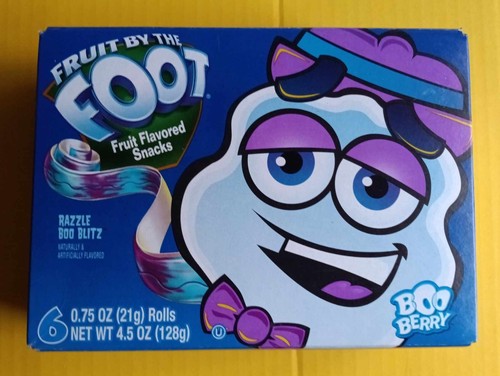 2008 Boo Berry Monster Cereal Fruit by the Foot box w/ 24 empty ...