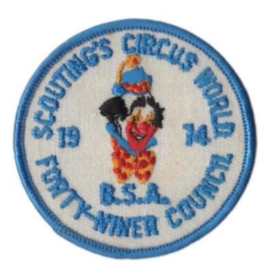1974 Scouting Circus Forty Niner Council BSA Patch BL [VA-4586] | eBay