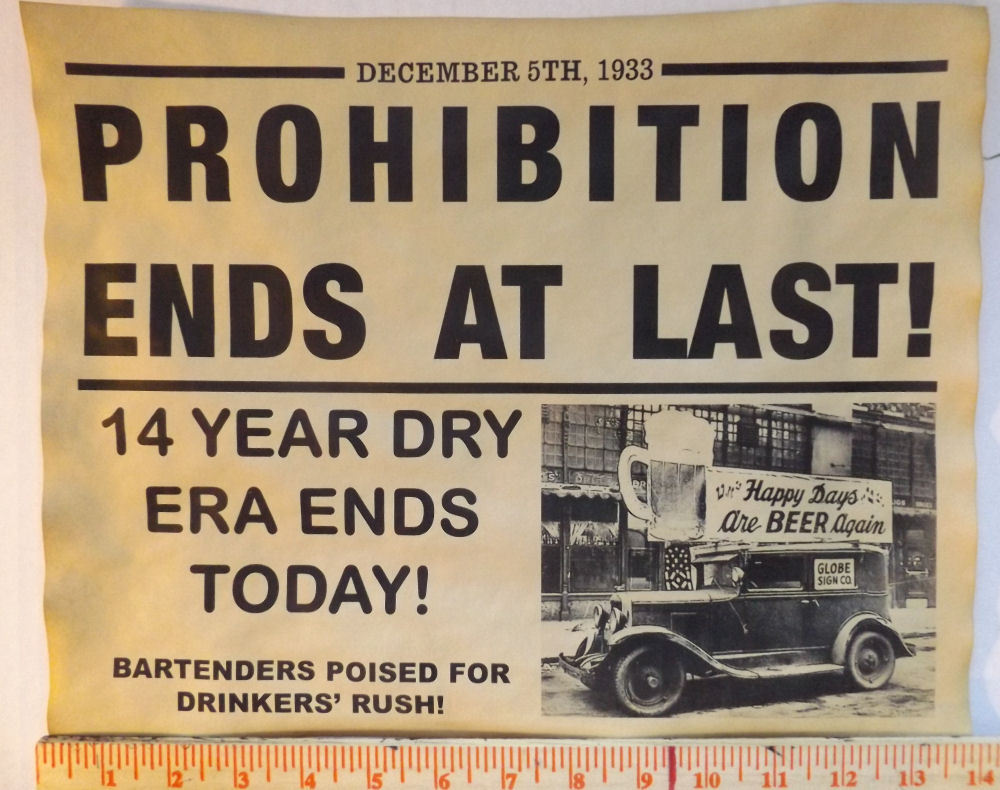 Prohibition Era Signs