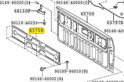 Toyota Genuine OEM Cover Tail Gate Service Hole 657590C030 65759-0C030 ...
