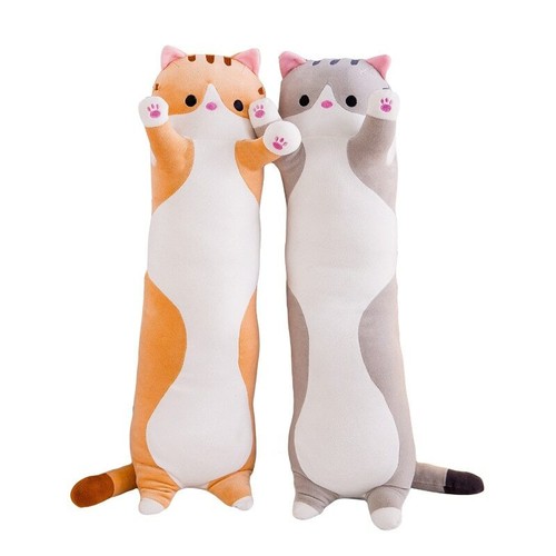 squishmallows Cute Soft Long Cat Boyfriend Pillow Plush Toys Stuffed ...