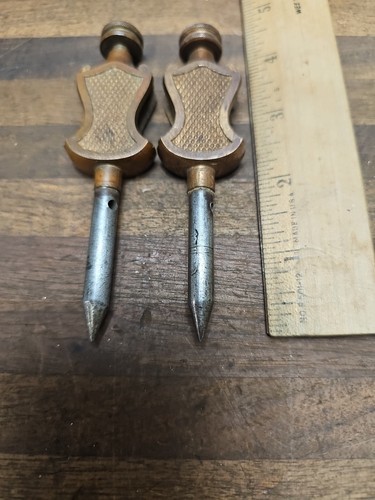 K55- antique Stanley? brass Trammel Points | eBay
