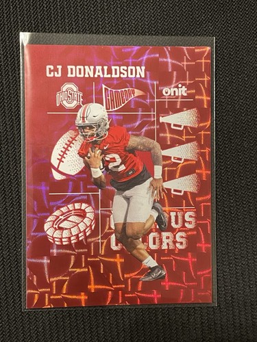 2025 CJ Donaldson Holo Campus Colors Red Ohio State Football CC-2 | eBay