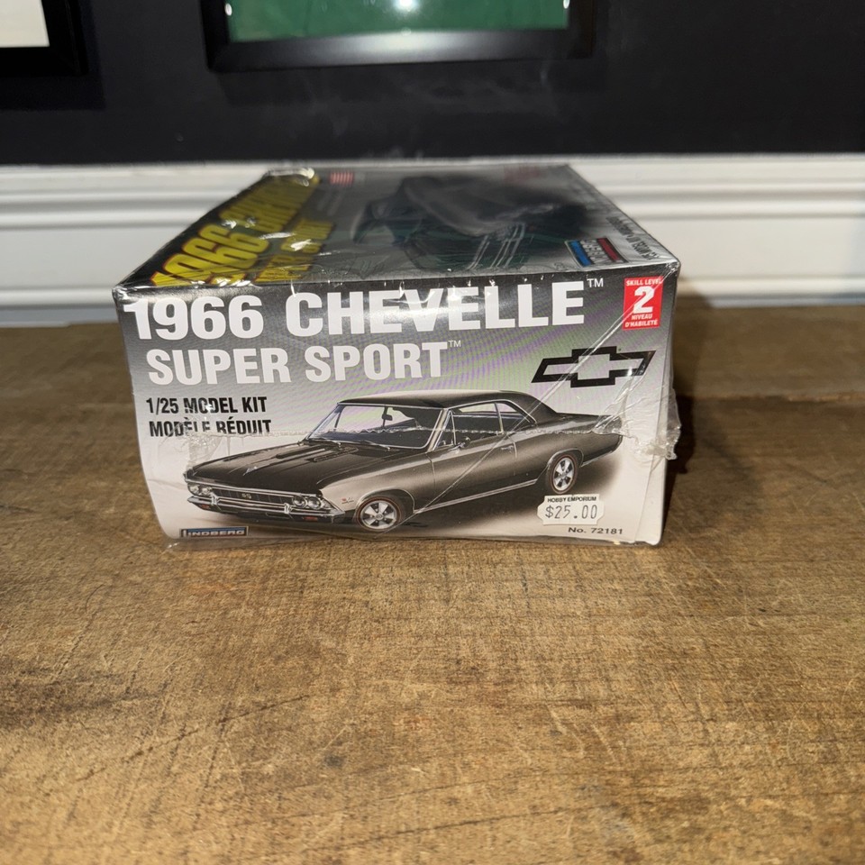 2008 Lindberg 1:25 Scale 1966 Chevy Chevelle Super Sport SS Model Kit ...