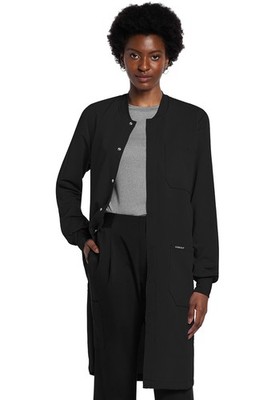 Black Cherokee Project Lab Scrubs Unisex 40" Lab Coat CK402A BLK | eBay