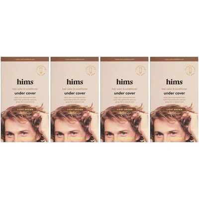 Hims Hair Color & Conditioner Under Cover Light Brown 5oz - Lot of 4 ...