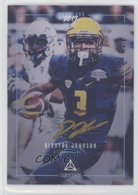 2019 Luminance Draft Day Signatures Gold Ink Diontae Johnson Rookie ...