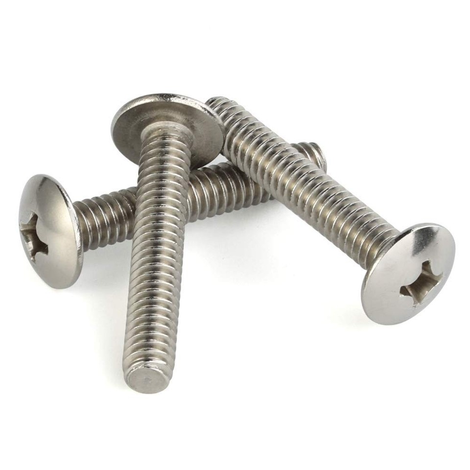 #8-32 x 1-1/4" Truss Head Machine Screws, Full Thread, 18-8 Stainless ...