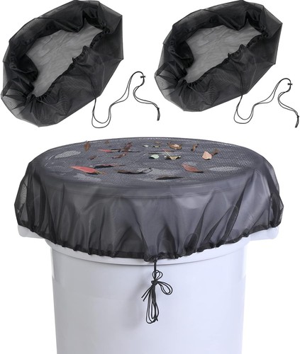 37.5 Inch Mesh Cover for Rain Barrel,Rain Bucket Leaf 37.5''(2PCS ...