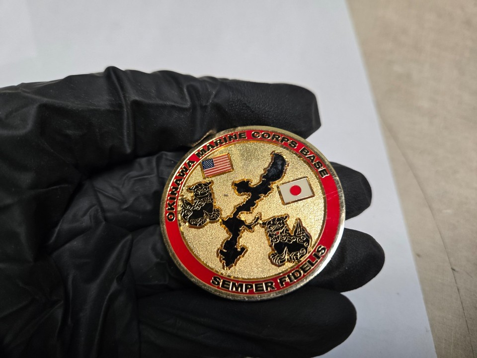 MARINE CORPS CAMP FOSTER OKINAWA CHALLENGE COIN | eBay
