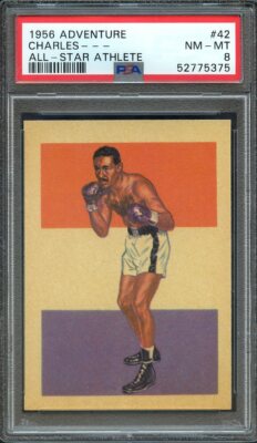 1956 ADVENTURE 42 CHARLES--- ALL-STAR ATHLETE PSA NM-MT 8 BX | eBay