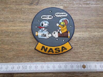 Patch US Army Snoopy Astronaut Nasa Apollo Moon Rocket Nose Art Flight ...