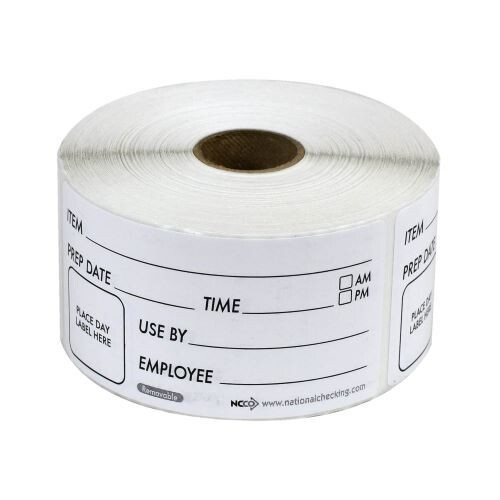 NCCO "Item/Prep/Use By" Removable Food Rotation Labels 2″ x 4″ 500/Roll ...