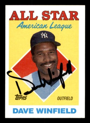 1988 Topps Baseball #392 Dave Winfield Signed Autograph (No COA) *e1 | eBay