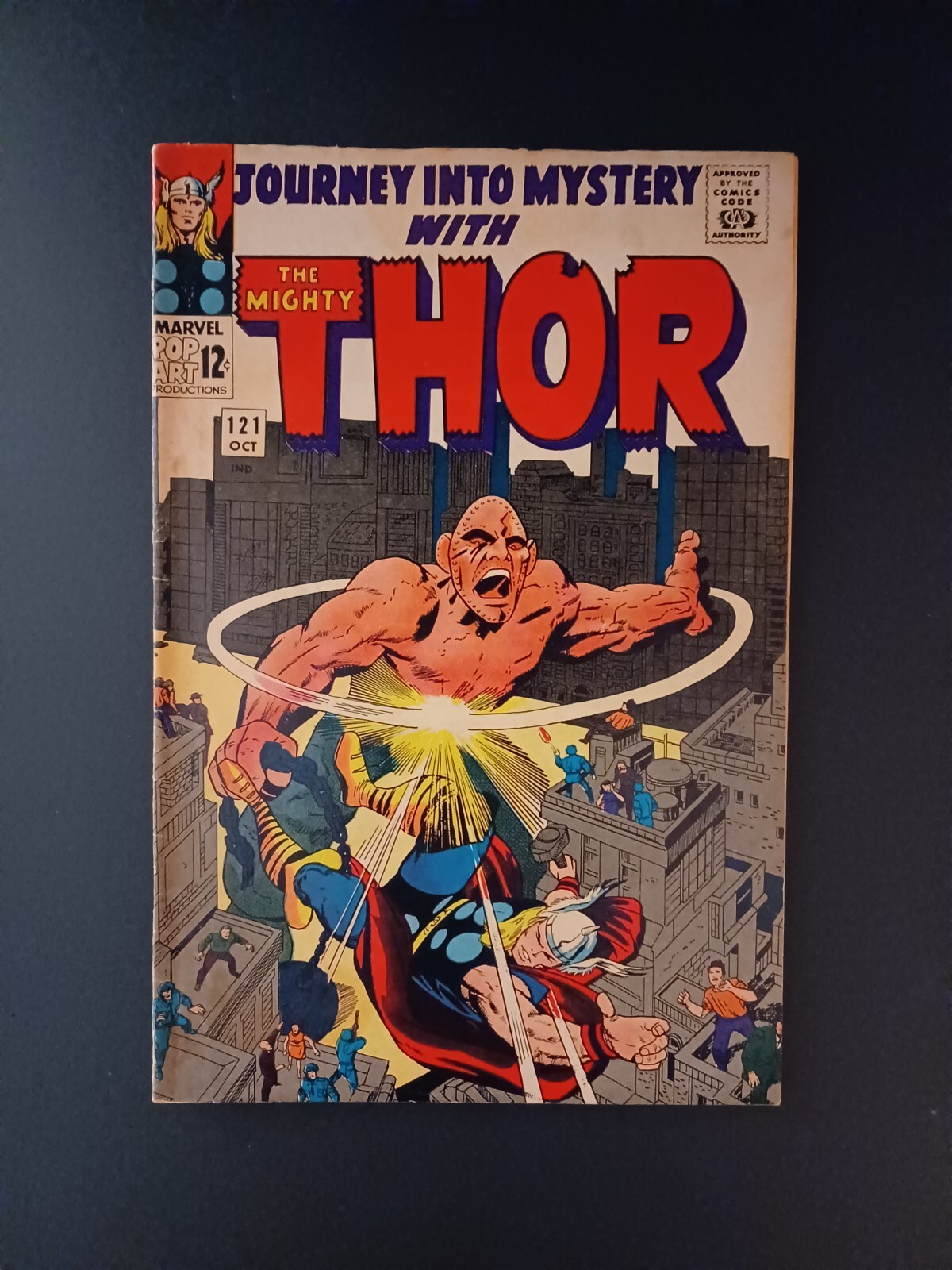 Thor 121 Thor vs Absorbing Man VF- 1965 Lee Kirby Marvel Co Colleta ...