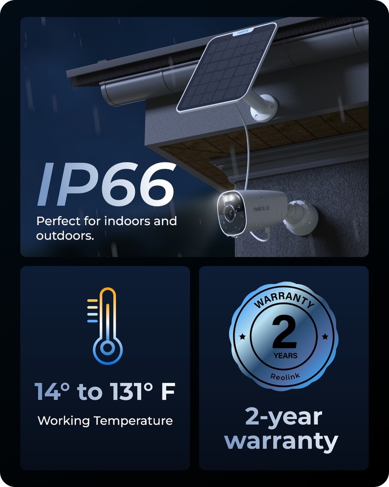 Reolink Argus Eco Ultra 4K WiFi Wireless Security Camera Spotlight ...