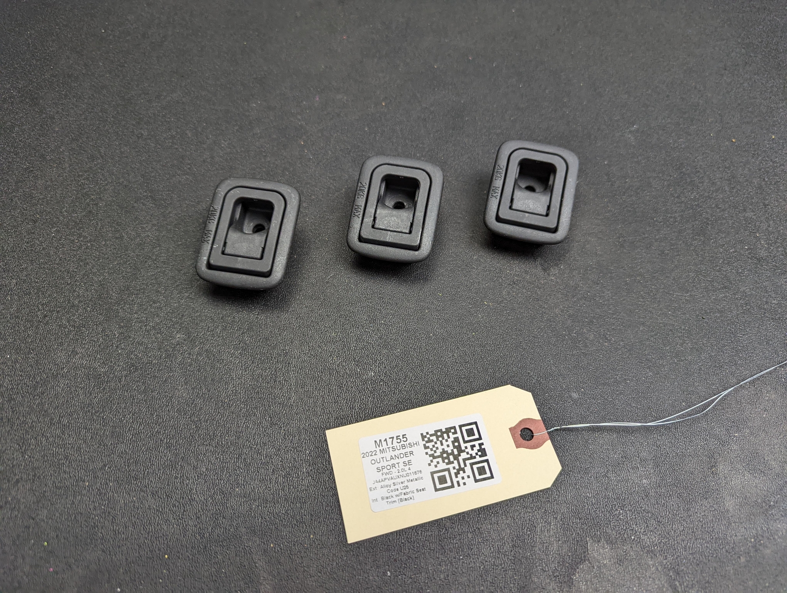 3PC Rear Trunk Tie Down Hook 2022 Mitsubishi Outlander Sport 7272A001 ...