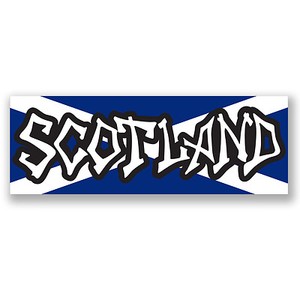 2 x Scotland Flag Sticker Car Bike iPad Laptop Helmet Decal Scottish ...
