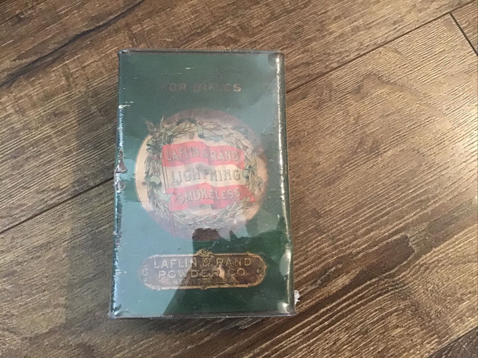 Laflin & Rand Lightning Smokeless Gun Powder For Rifles Tin & Dupont ...