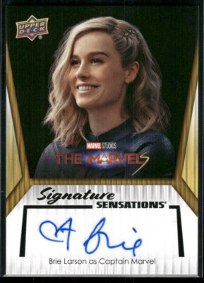 2024 Upper Deck Marvel Signature Sensations Brie Larson Captain Marvel ...