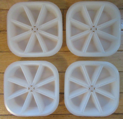 TUPPERWARE Set of 4 Stackable "Triangle Wedge" Ice Cube Trays #1468 New ...