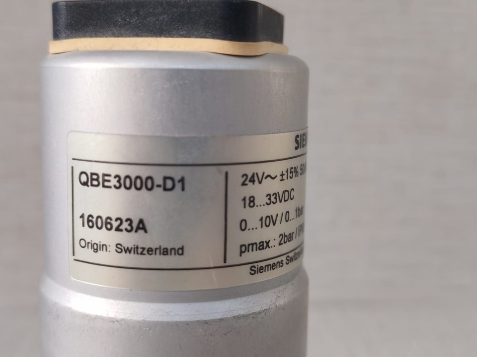 SIEMENS QBE3000-D1 DIFFERENTIAL PRESSURE SENSOR- WITHOUT ACCESSORIES | eBay