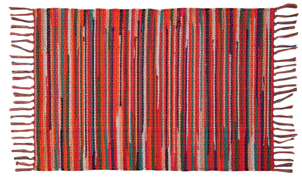 Rag Rug Festival Rugs Multicolour Rainbow Mat Cotton Hand Made ...