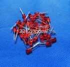 10 100 1000pcs 5mm diode 2pin Round white/red/blue/green/yellow LED ...