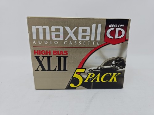 Maxell XLII 90 High Bias XL II Pack Of 5 NEW SEALED Audio Cassette 90 ...