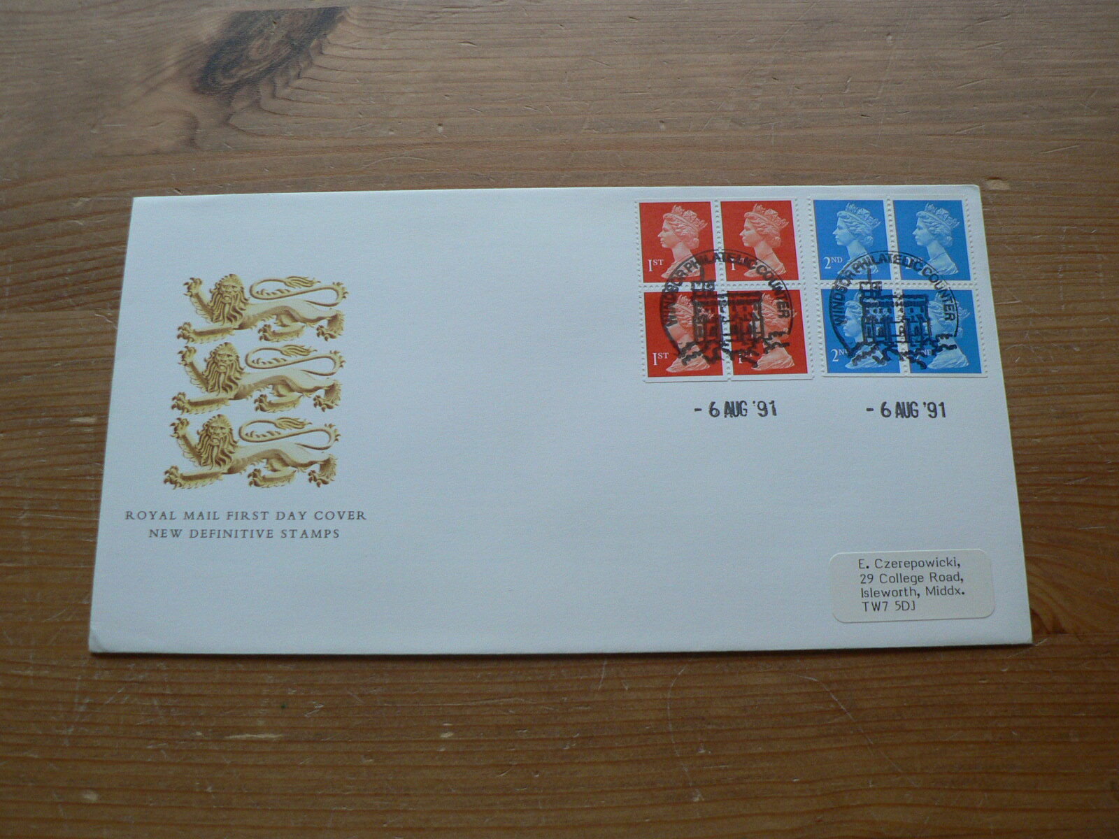 Royal Mail Definitive First Day Covers, 1st + 2nd Class NVI Machin ...