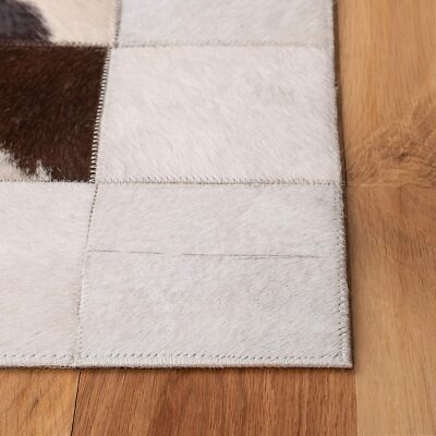 Premium Cowhide Leather Rug – Hair-On Skin Carpet in Large 5x8 & 8x10 ...