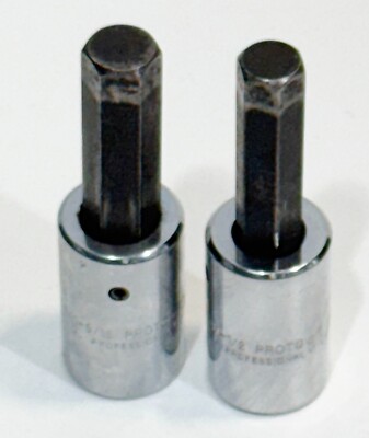 Proto USA Professional 5441 Hex Allen Bit Socket - 1/2” Drive 1/2" & 9/ ...