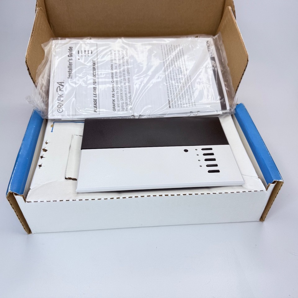 Lutron Grafik Eye Radio RA RA-GRX-3-T-WH 3 Zone Lighting Controller ...