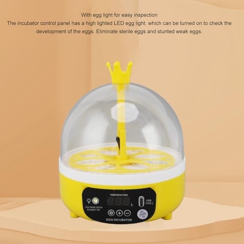 Mini Egg Incubator, Temperature Control Digital Incubators, 4 Auto ...