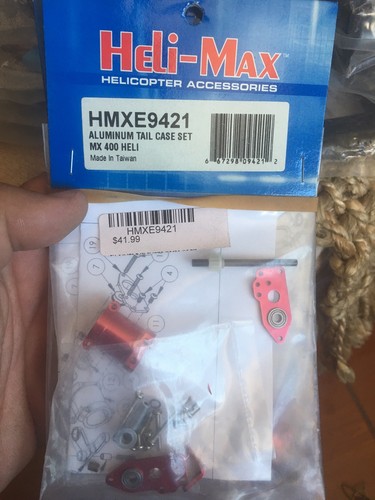 Heli-Max RC Parts Aluminum Tail Case Set MX 400 HMXE9421 | eBay
