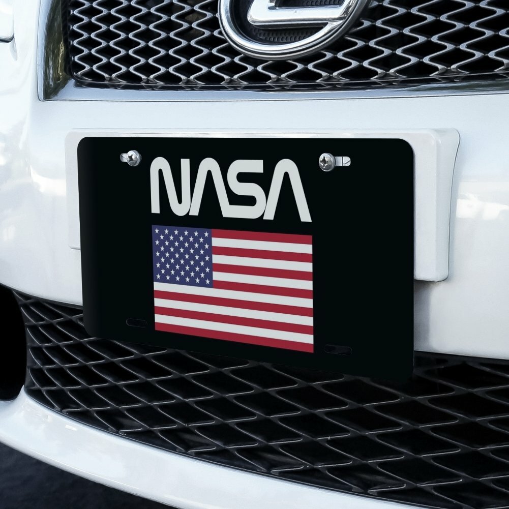 Nasa Worm License Plate