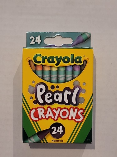 Pearl Crayons, 24 Count. New In Box. Non Toxic. Add A Unique Shine To ...