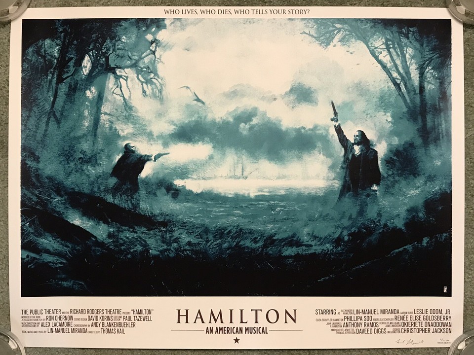 Hamilton American Musical Alexander Play Art Print Poster Mondo Karl ...