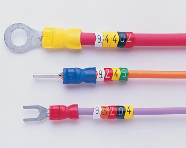 Cable Marker Kit (500 pcs) CSA 2.5 - 16mm² Chevron Cut Colour Code ...