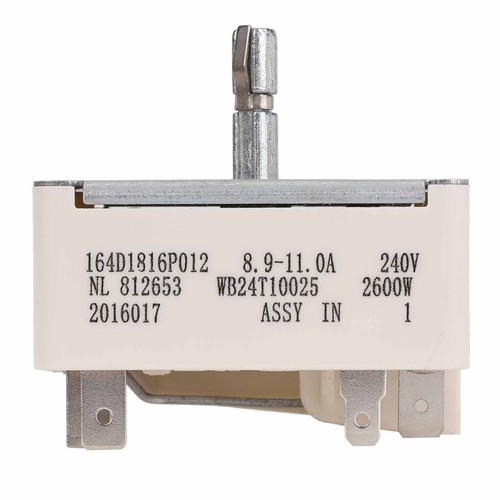 WB24T10025 Surface Burner Control Switch for GE Electric Ranges 8 Inch ...