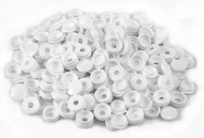 White Car Number Plate Screw Caps Hinged Screw Cap Covers Flip Top Caps ...