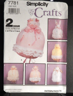 Simplicity Crafts designed by Wendy Everett pattern 7781 one size uncut ...