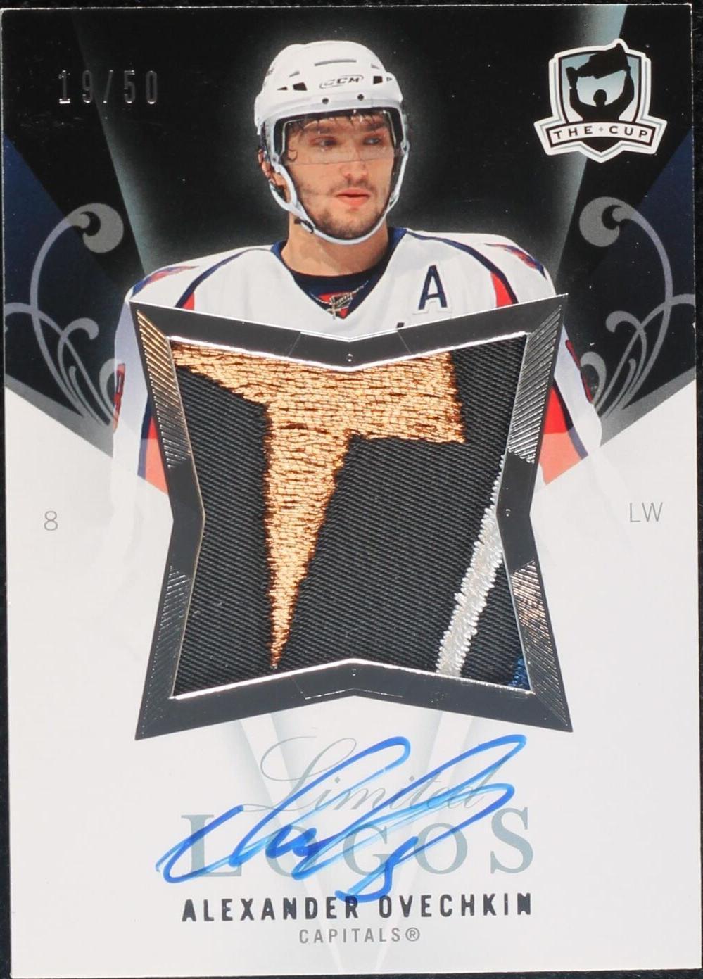 2007-08 Upper Deck The Cup - Limited Logos Autographs Alex Ovechkin #LL ...