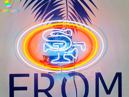 San Francisco 49ers Niners Acrylic Neon Light Sign Lamp Glass Wall ...