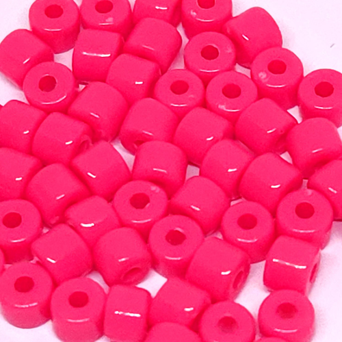 50pcs Hot Pink Acrylic Tube Spacer Craft Beads 6x5mm - B901266 | eBay UK
