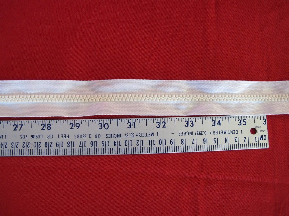 Vintage New Talon Zipper White 42" Heavy Duty Separating HD 42 inches ...